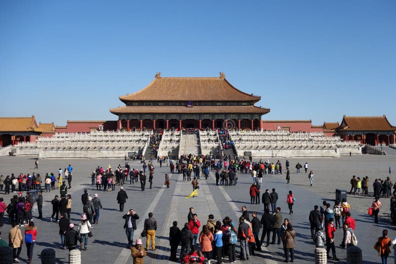 De Verboden Stad (Gu-Gong) redactionele stock afbeelding. Image of ...