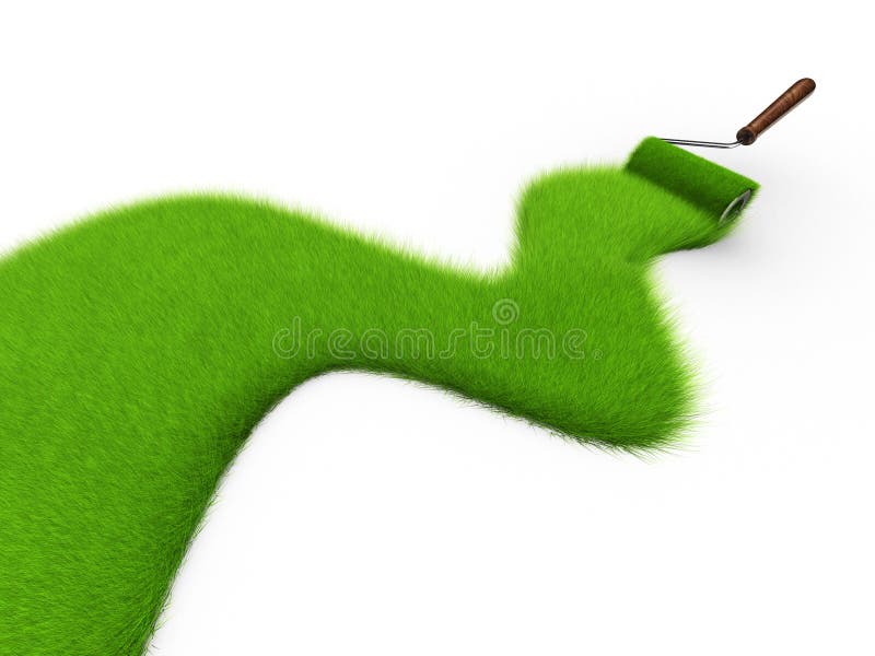 De verf van het gras stock illustratie. Illustration of tuin - 11735637