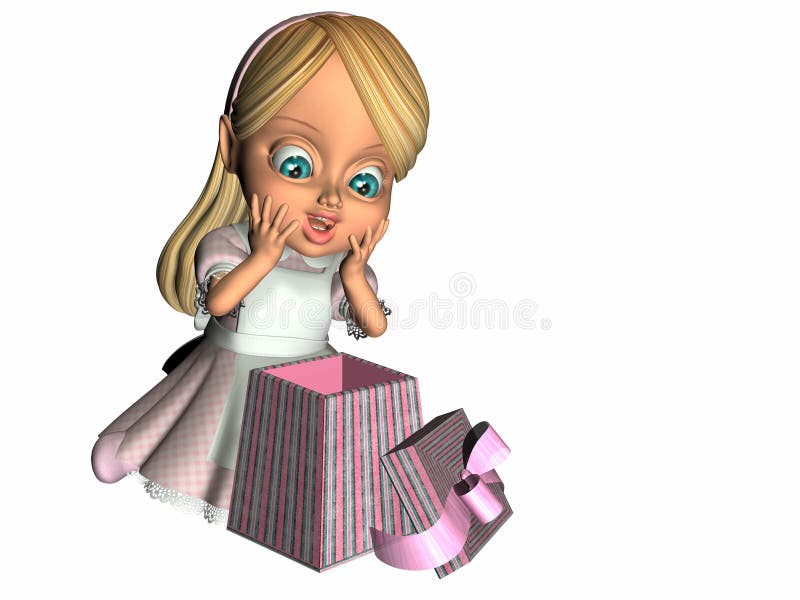 De Verrassing van de gift stock illustratie. Illustration of kerstmis ...