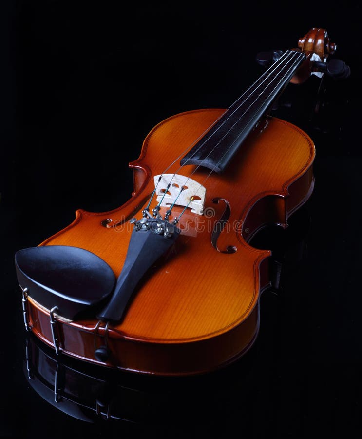 De Viool stock afbeelding. Image of instrument, zwart - 16948187