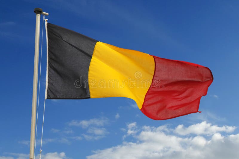 De vlag van België stock afbeelding. Image of symbool - 17885629