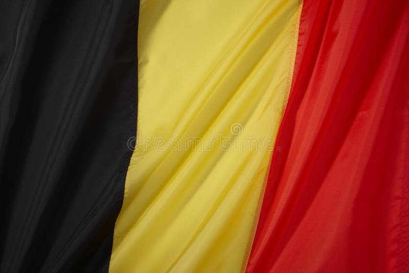 De Vlag van België stock foto. Image of doek, belgisch - 9184070