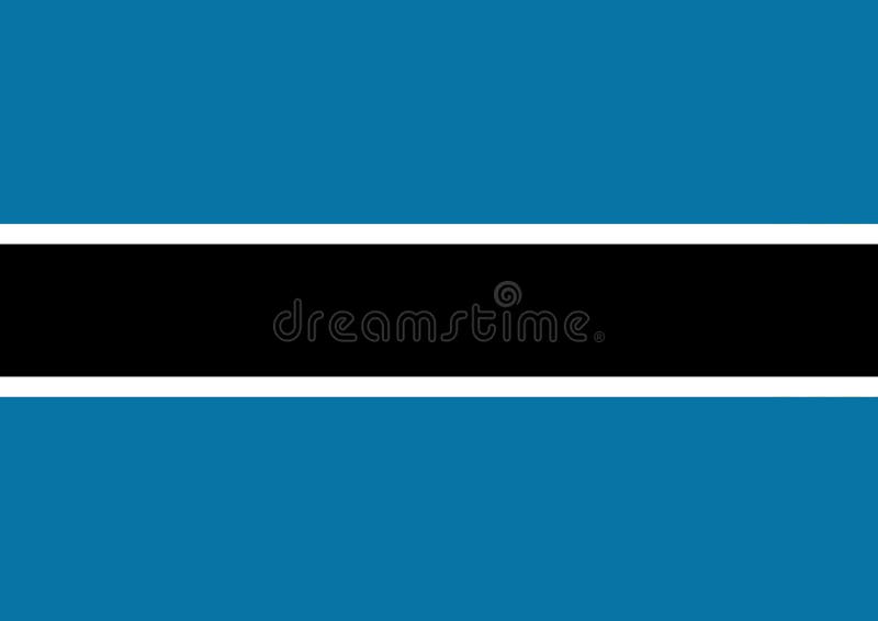 De Vlag van Botswana stock illustratie. Illustration of botswana - 4777248