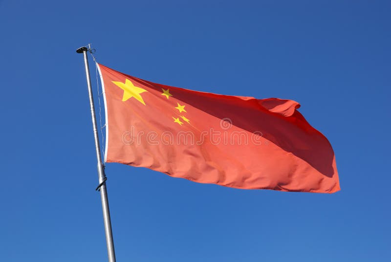 Vlag van China stock afbeelding. Image of vlaggen, vlag - 6893899