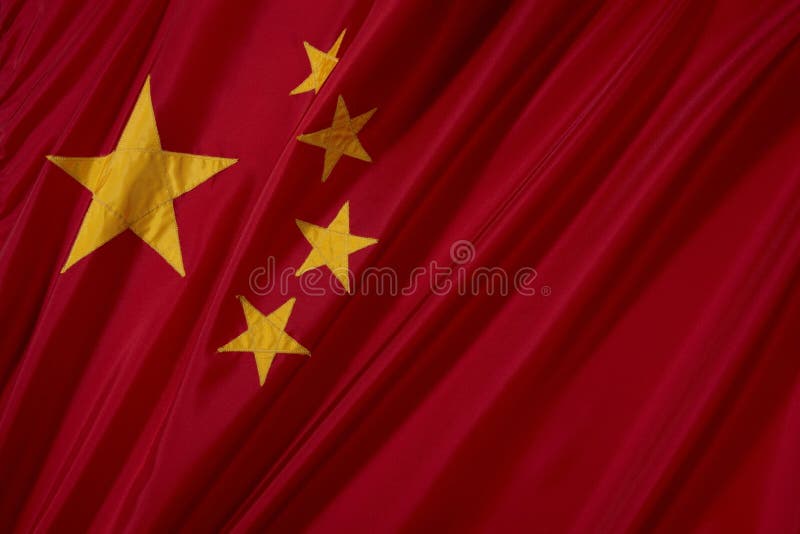 De Vlag van China stock afbeelding. Image of geel, china - 9184195