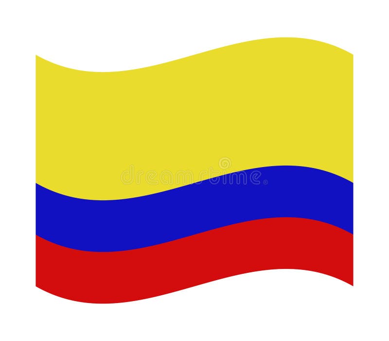 De Vlag van Colombia stock illustratie. Illustration of embleem - 119835584