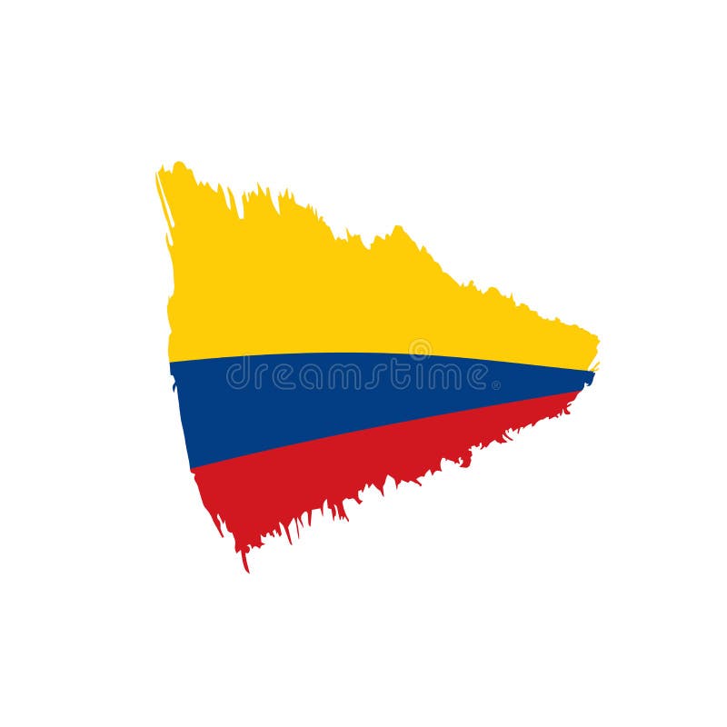 De Vlag Van Colombia, Vectorillustratie Vector Illustratie ...