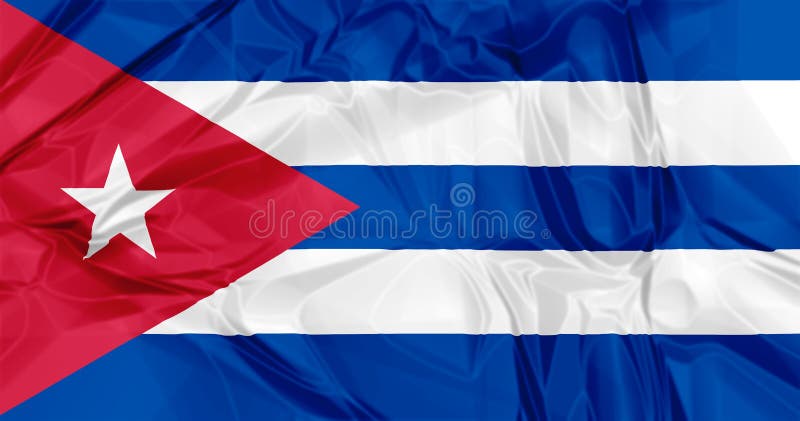 De Vlag van Cuba stock afbeelding. Image of genaturaliseerd - 57184099