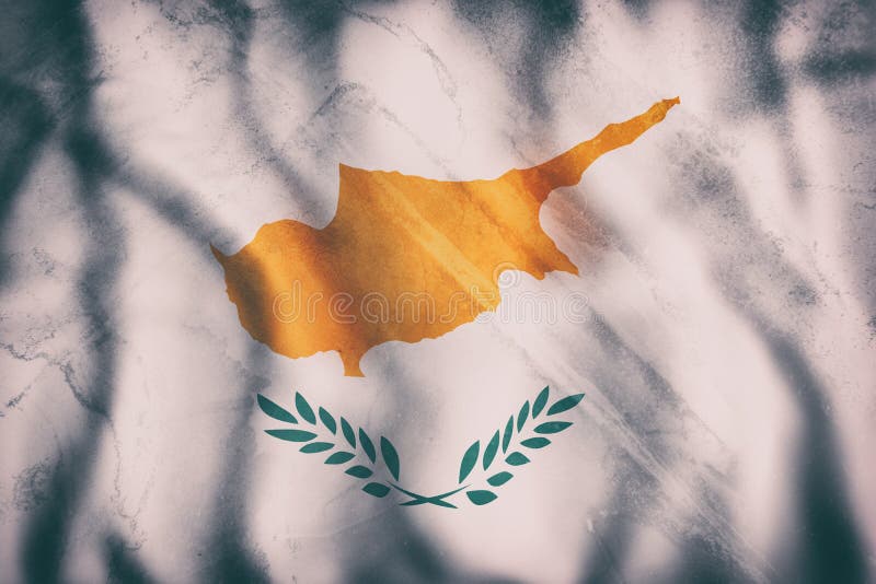 De Vlag Van Cyprus Het Golven Stock Illustratie - Illustration of ...