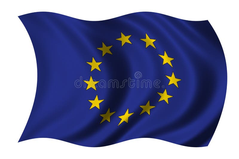 Europese Unie vlag vector illustratie. Illustration of cirkel - 23761939