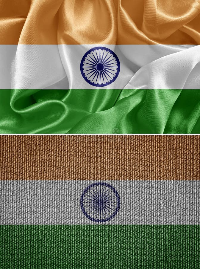 De Vlag van India stock afbeelding. Image of staat, stof - 100778103