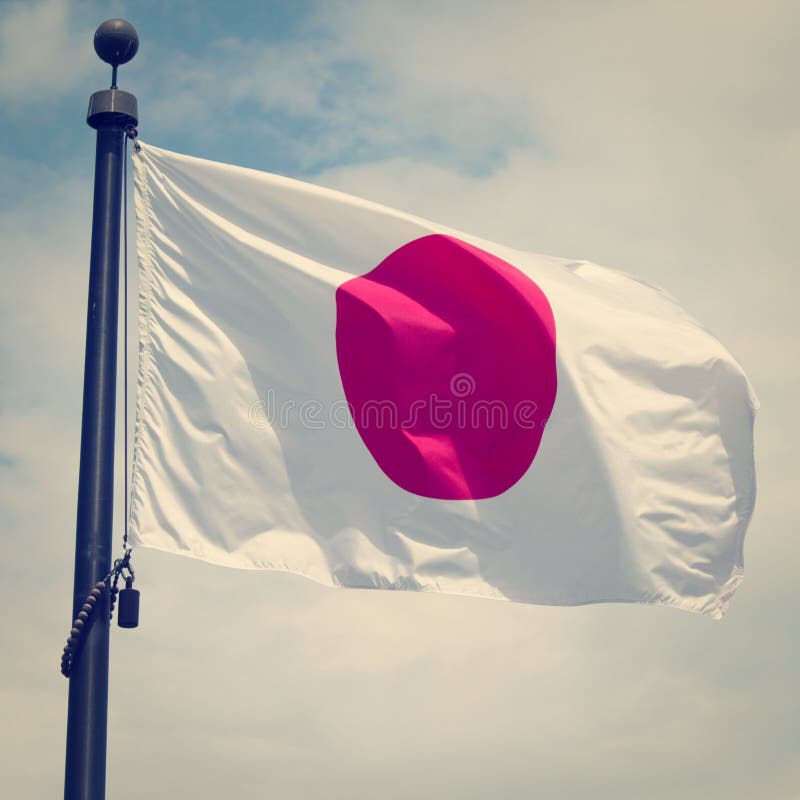 De Vlag van Japan stock afbeelding. Image of land, effect - 37642421