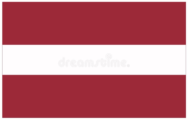 De Vlag Van Letland - Baltisch Land in Noordelijk Europa Vector ...