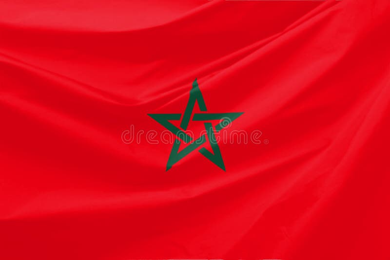De Vlag van Marokko stock afbeelding. Image of ronde, kapitol - 6333545