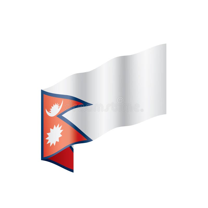 De vlag van Nepal stock illustratie. Illustration of linker - 91627859