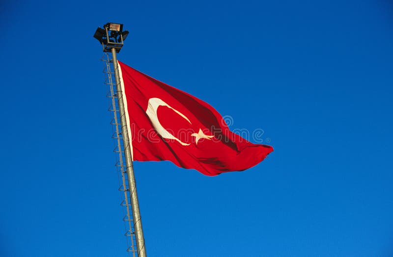 De vlag van Turkije stock foto. Image of land, turkije - 108890