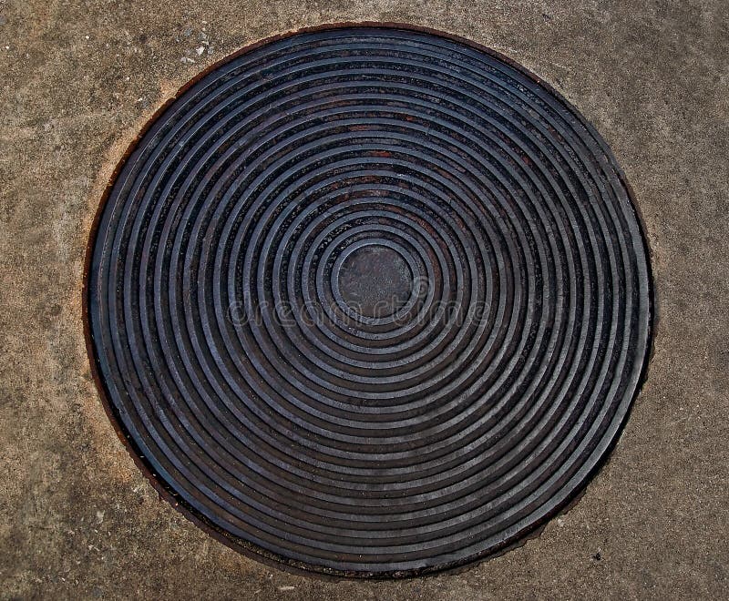 De Vlek Op Cirkel Metaalplaat Stock Foto - Image of geroest, grunge ...