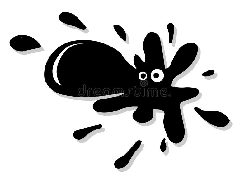 De vlek van de inkt stock illustratie. Illustration of pret - 1103408