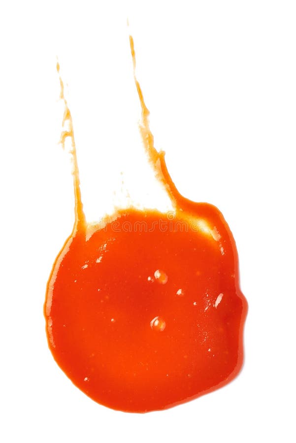 De vlek van de ketchupvlek stock afbeelding. Image of rood - 75609673
