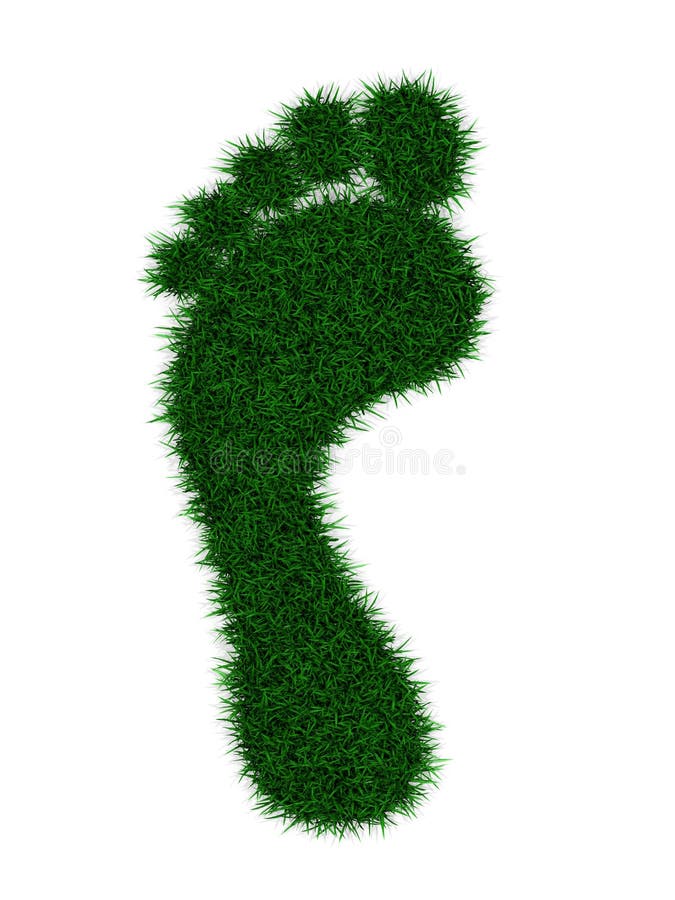 De Voetafdruk Van De Koolstof Stock Illustratie - Illustration of ...