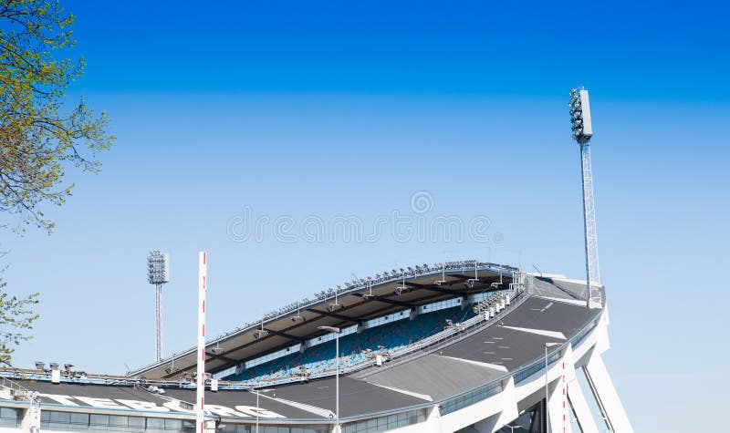 Ullevi voetbalstadion redactionele stock afbeelding. Image of metaal ...