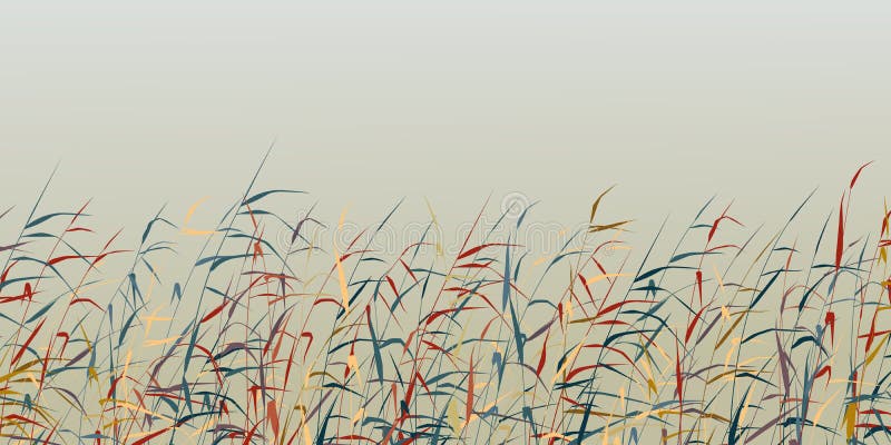 Rietlandlucht vector illustratie. Illustration of stam - 17963288