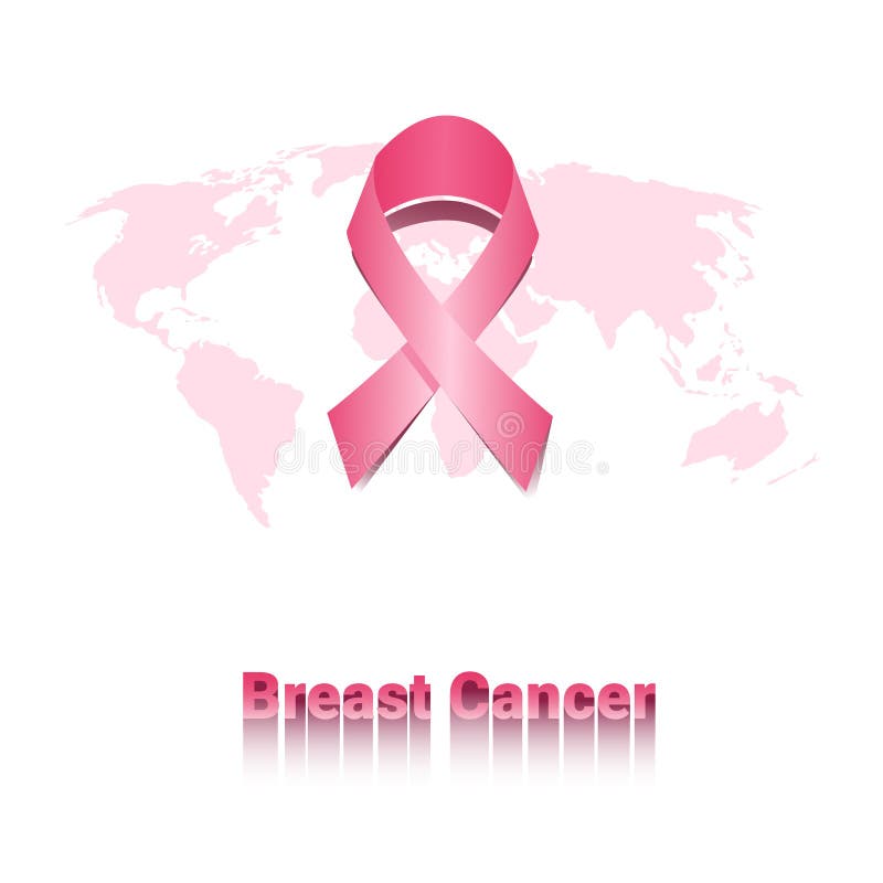 De Voorlichting Van De Borstkanker Van De Wereldkaart Vector ...