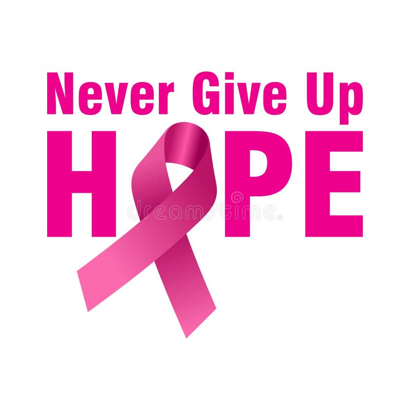 Vector Template Voor Borstkanker Bewustwording Vector Illustratie ...