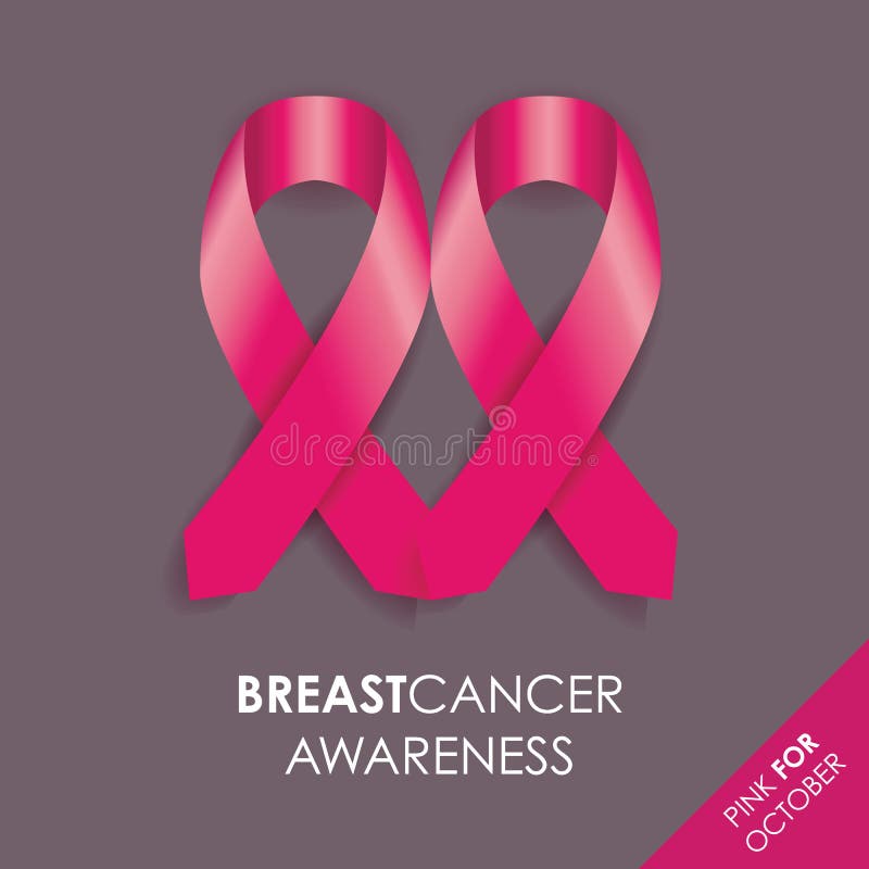 De Voorlichtingslint Van Borstkanker Vector Illustratie - Illustration ...