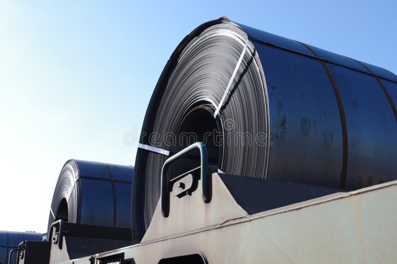 De Vracht Van De Rol Van Het Staal Stock Afbeelding - Image of rang ...