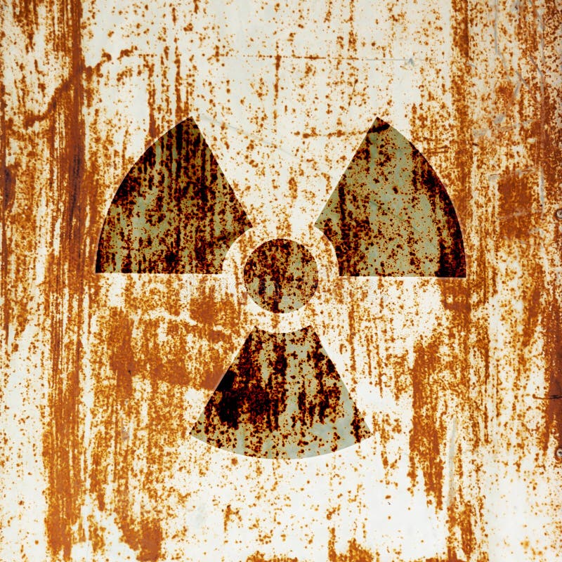 De Waarschuwingssymbool Van De Radioactiviteit Stock Afbeelding - Image ...