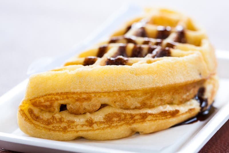 De wafel van de chocolade stock afbeelding. Image of dieet - 27383787