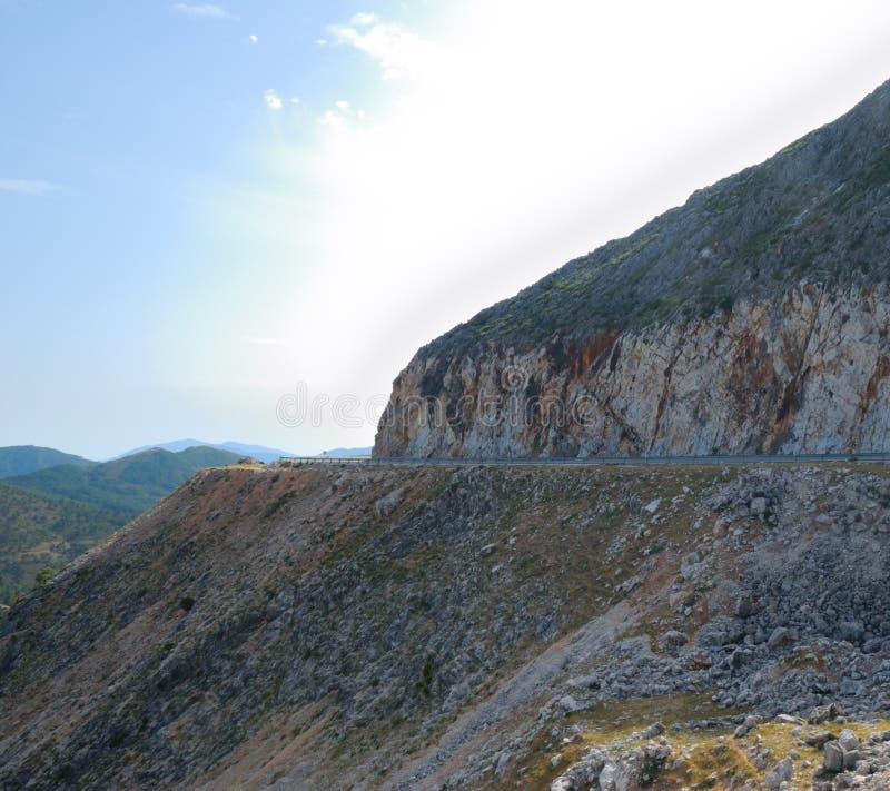 De weg van het ravijn stock afbeelding. Image of reserveren - 25108699