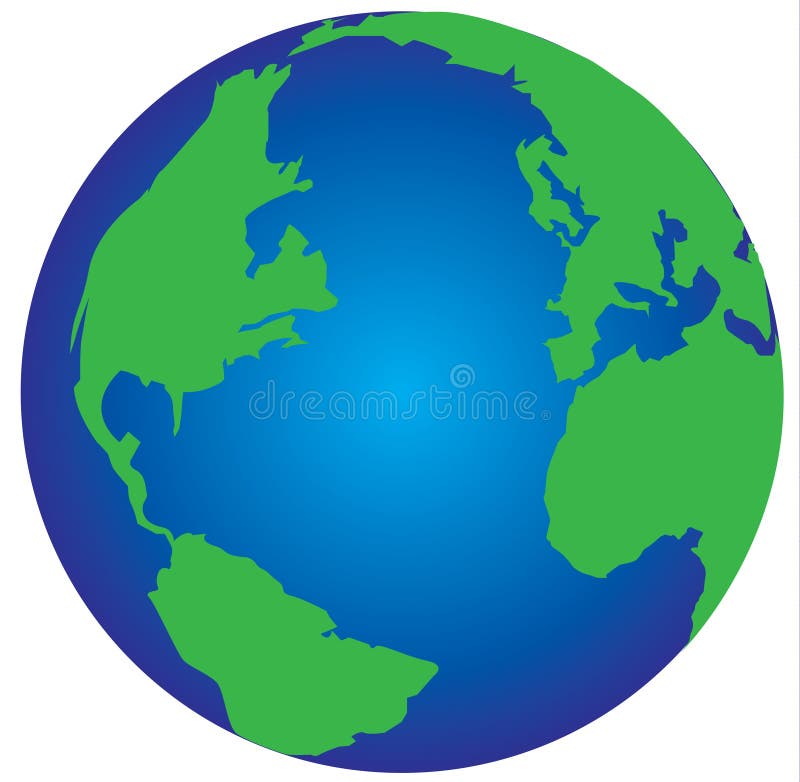 De wereldbol vector illustratie. Illustration of zaken - 12654724