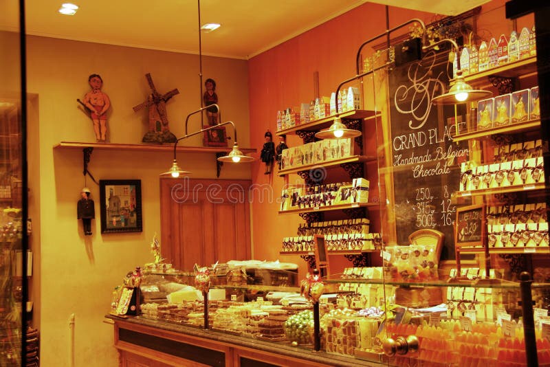 De Winkel Van De Chocolade in Brussel (België) Redactionele Stock ...