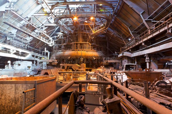 De winkel van de hoogoven stock foto. Image of ijzer - 15053620