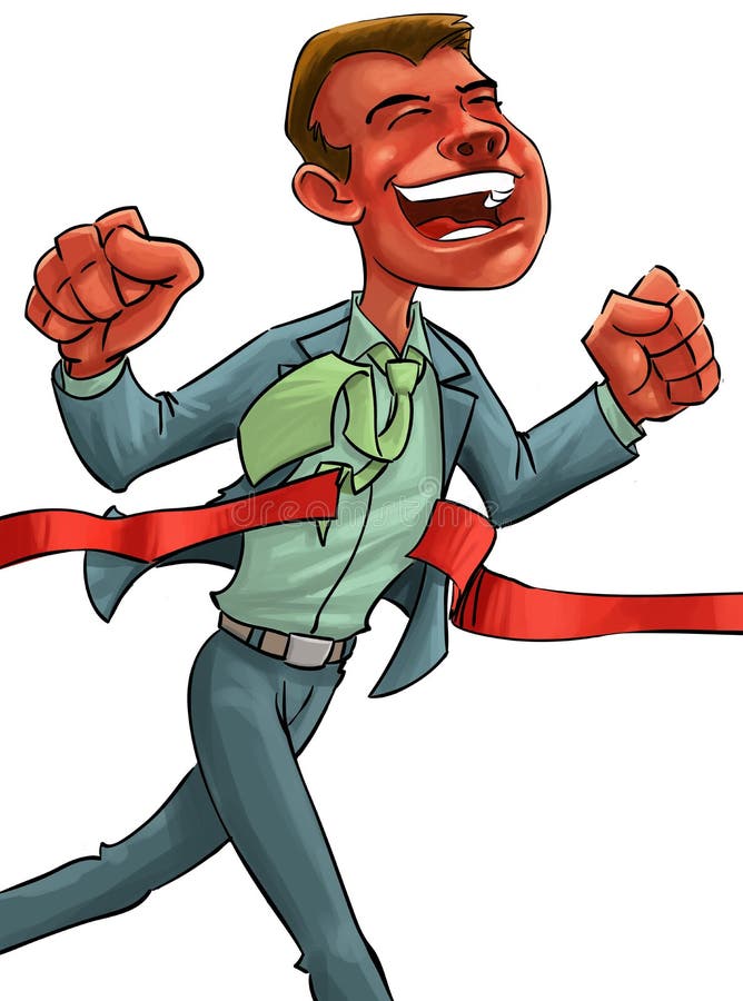 De winnaar stock illustratie. Illustratie bestaande uit mens - 26128476