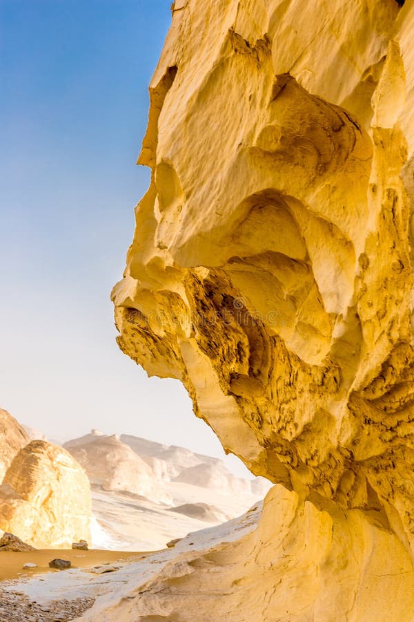 De Witte Woestijn in Farafra in De Sahara Van Egypte Stock Afbeelding ...