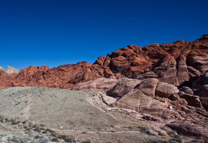Het Uitzicht Van De Mojavewoestijn Van Ryan Mountain Stock Foto ...