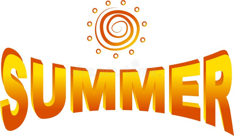 Zon-icoon. Symbool Van De Natuur. Zomerstrand Vector Illustratie ...