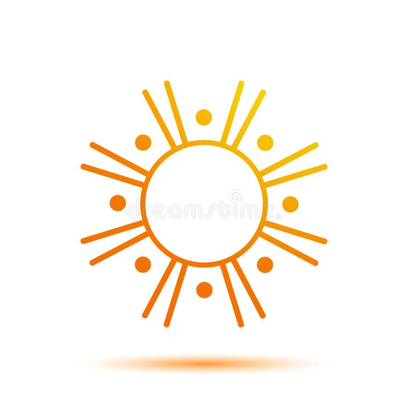 De Zomer Sun Logo Design Template Stock Illustratie - Illustration of ...