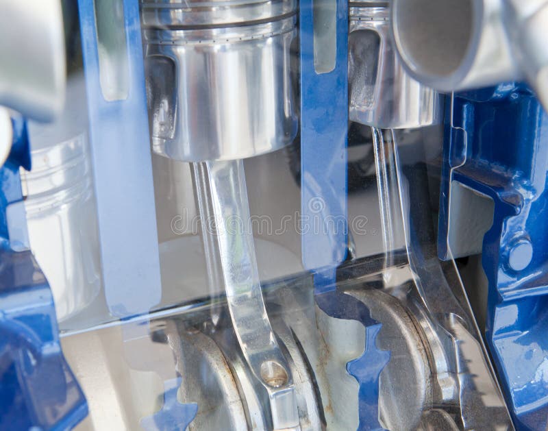 De zuiger van de motor stock afbeelding. Image of textuur - 24937361