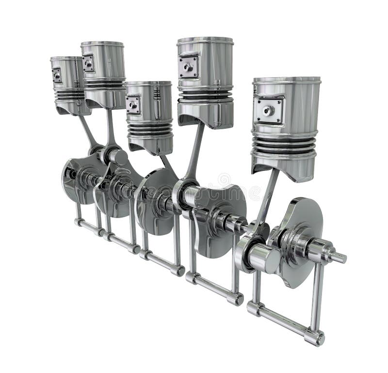 De zuigers van de motor stock illustratie. Illustration of auto - 27328978