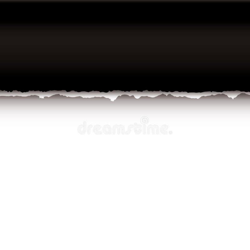 De zwarte scheur verdeelt vector illustratie. Illustration of banier ...