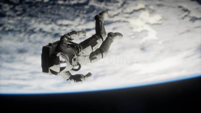 Dead Astronaut Leaving Earth Orbit Elements of this Image Stock Video ...