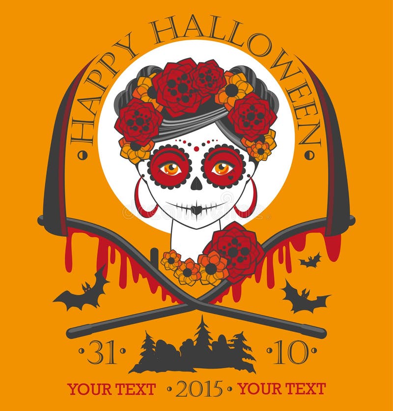 A dead bride stock vector. Illustration of card, night - 64030590