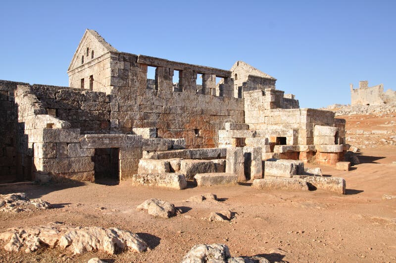 Dead City of Serjilla, Syria Stock Photo - Image of roman, bathhouse ...