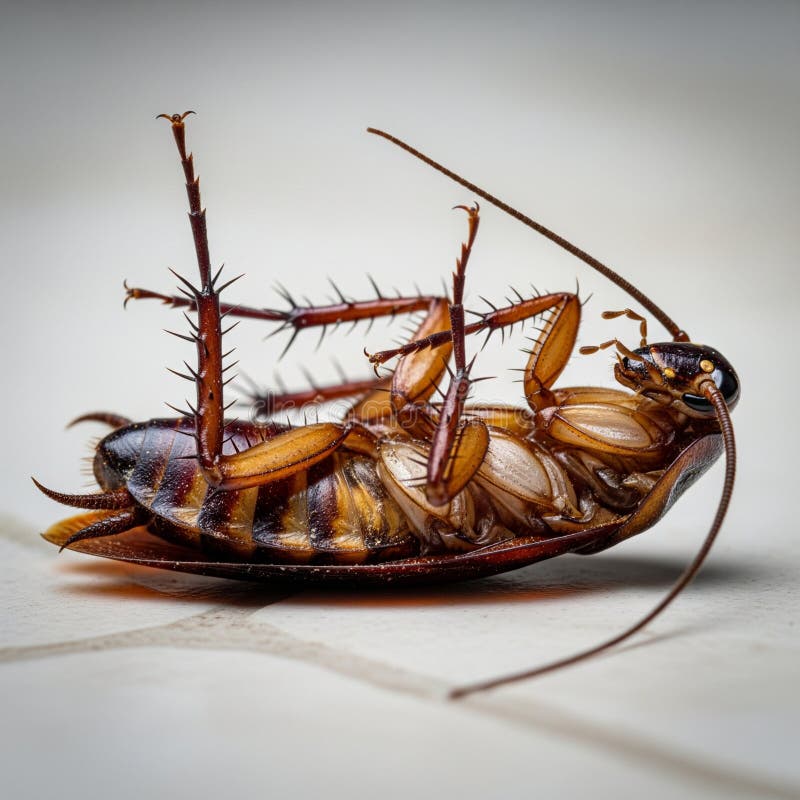 Dead Cockroach on Tiled Floor. Stock Photo - Image of dirty, tiled ...
