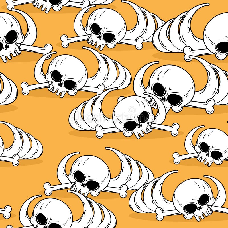 Skeleton texture, seamless stock vector. Illustration of creative ...