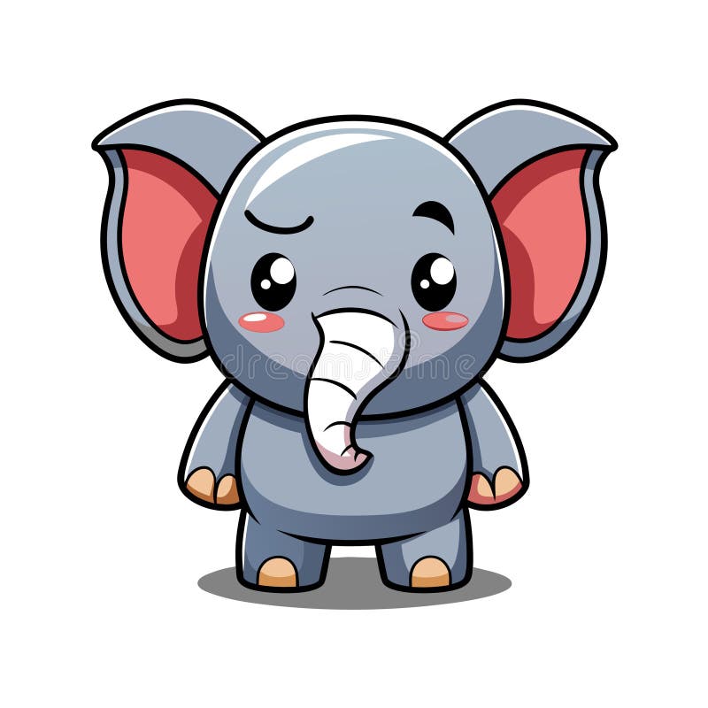 Dead Elephant in Museum Illustration Stock Illustration - Illustration ...